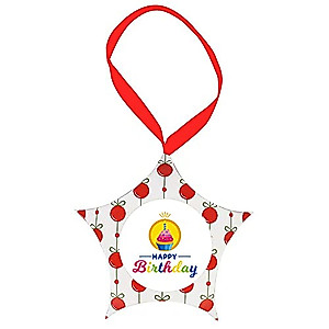 500 Pieces/Roll Happy Birthday Stickers Round Adhesive Birthday Tag Label Stickers Invitations Envelope Sealing Stickers Personalized Happy Birthday Stickers for Balloons Cards envelopes Adults Kids