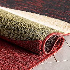 Well Woven Dulcet Bingo Red Modern Geometric Area Rug (3'11" x 5'3")