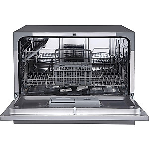 EdgeStar DWP63 21-5/8 Inch Wide 6 Place Setting Countertop Dishwasher - Silver