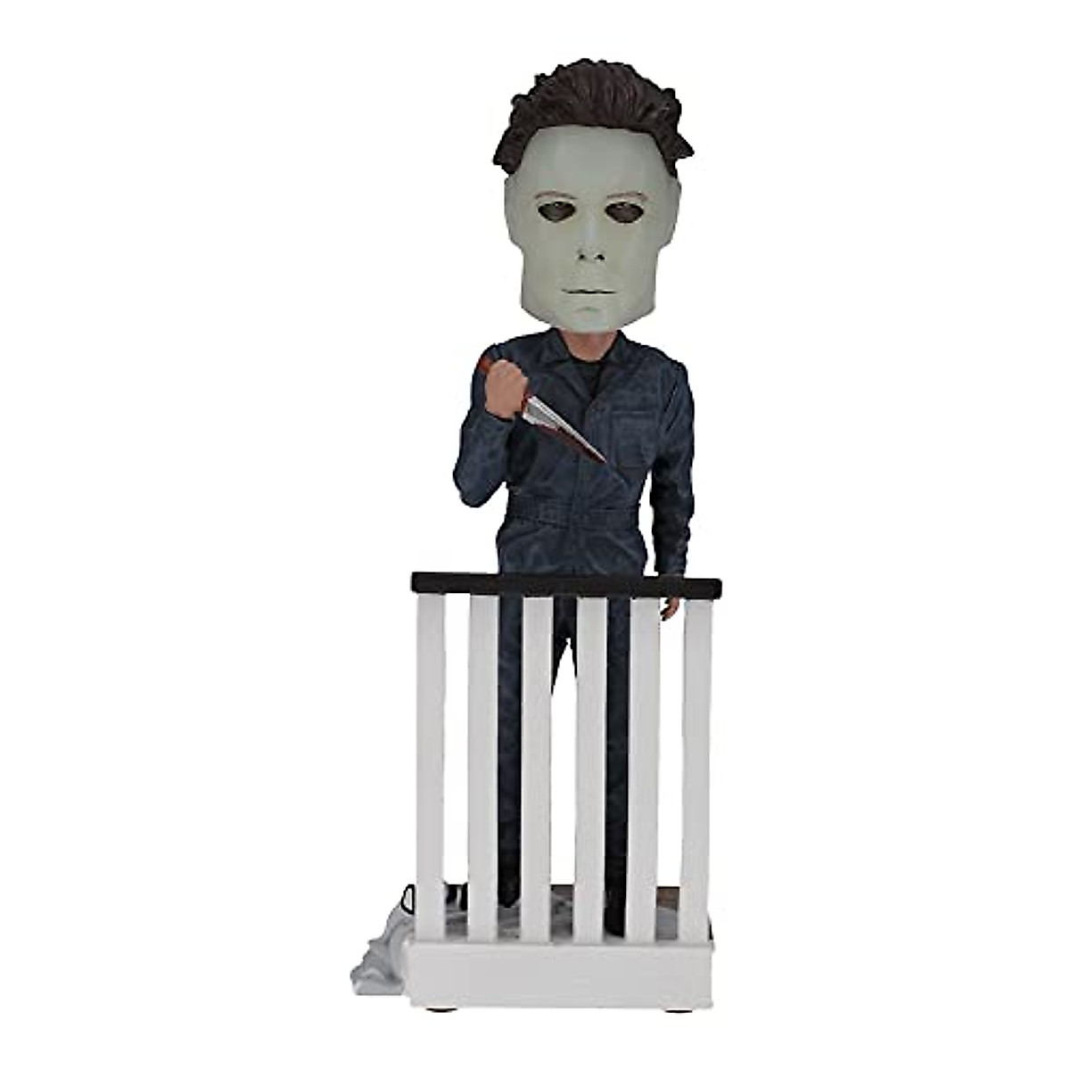 Royal Bobbles Michael Myers Glow in The Dark Bobblehead, John Carpenter’s 1978’s Halloween, Premium Polyresin Lifelike Figure, Unique Serial Number, Exquisite Detail
