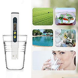 TDS Tester,TDS Meter Digital Water Tester,Water Quality Tester Filter Pen,0-9999 ppm,Accuracy Testing Water Quality for Drinking Water Purity Test, Swimming Pools, Aquariums, Etc.