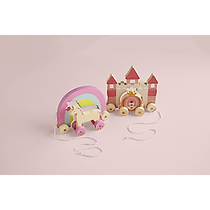 Mud Pie Children's Pull Toy, Castle