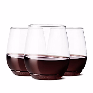 TOSSWARE POP 14oz Vino SET OF 12, Recyclable, Unbreakable & Crystal Clear Plastic Wine Glasses, 12 Count (Pack of 1)