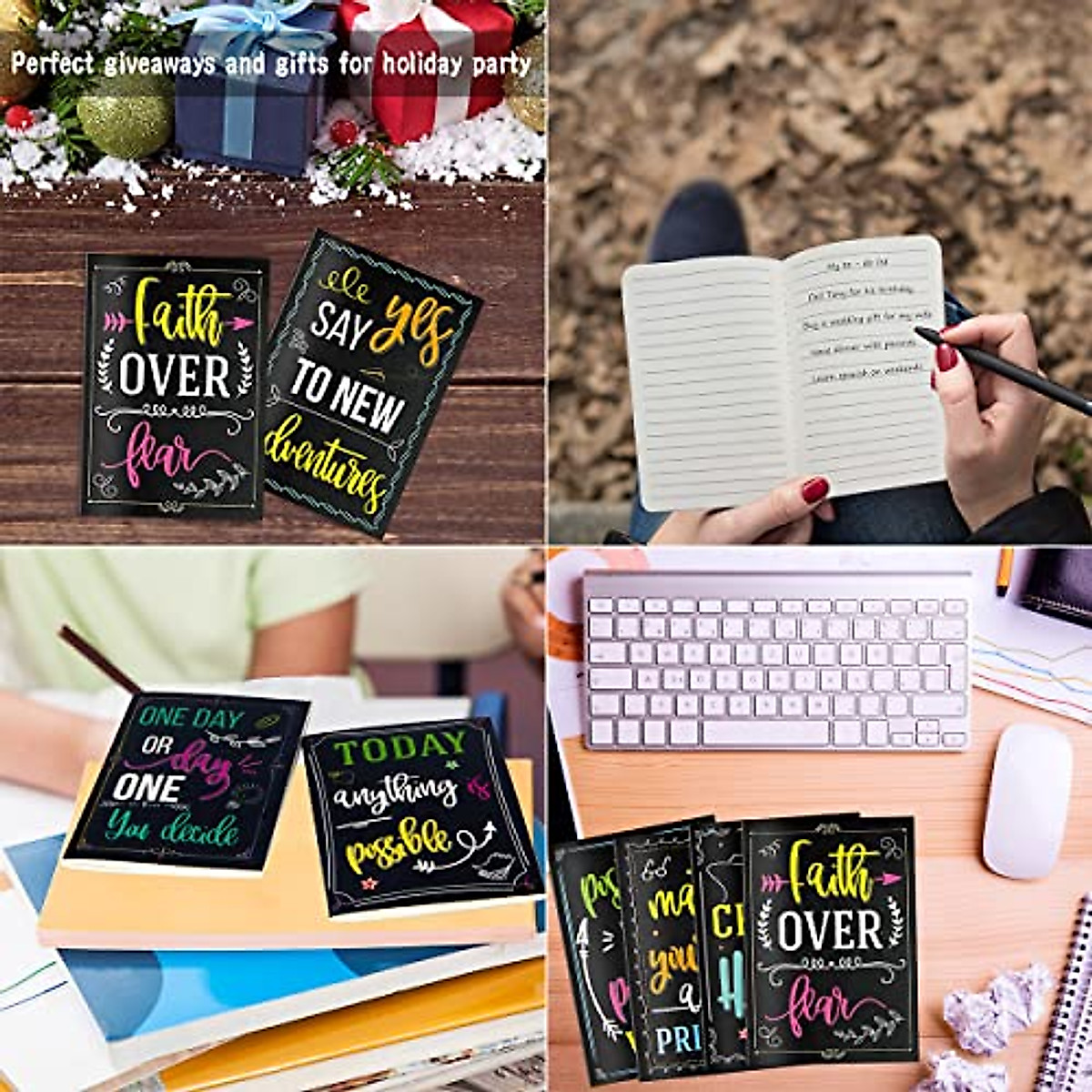 FANCY LAND Inspirational Notepads Pocket Notebooks Mini Small Motivational Journal for Kids Teens 80 Lined Pages A6