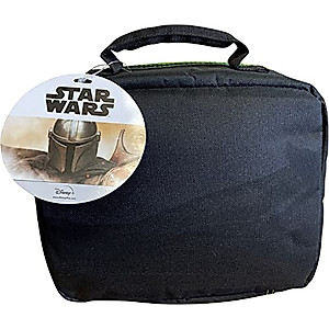 Star Wars The Mandalorian Baby Yoda Insulated Lunch Bag (Black-Green)