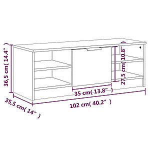 GaRcan TV Cabinet Living Room Sideboard Entertainment Centre TV Console Media Unit HiFi Cabinet with Shelf Grey Sonoma Engineered Wood (Brown Oak)