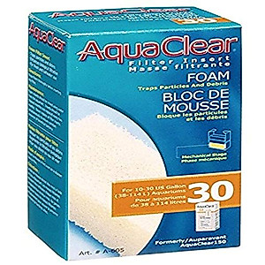 AquaClear 30 Foam Filter Insert, Aquarium Filter Replacement Media, A605