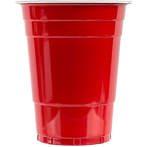 EDI PS Party Cups Red - 16 oz (100 pcs) (100, 16 Oz)