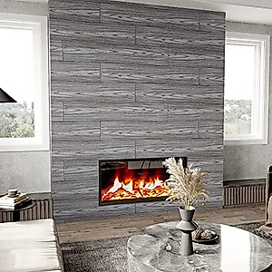 VEELIKE 6''x36'' Grey Oak Wood Peel and Stick Floor Tile Waterproof Bathroom Kitchen Grey Wood Vinyl Plank Flooring 36-Pack, 54 Sq. Ft, Self Adhesive Laminate Flooring for Living Room Bedroom RV