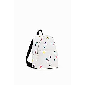 Desigual Women's Accessories PU Backpack Mini, White, One Size