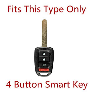 Rpkey Silicone Keyless Entry Remote Control Key Fob Cover Case protector Replacement Fit For 2013 2014 2015 Honda Accord Civic MLBHLIK6-1T 35118-T2A-A20