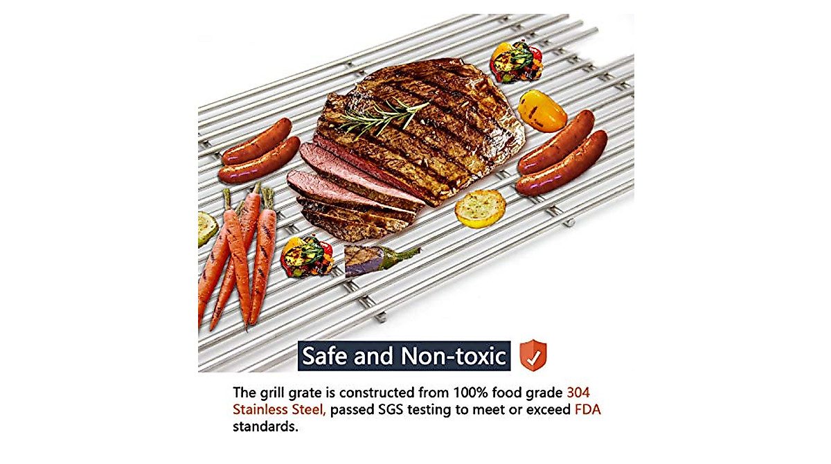 Hongso Stainless Steel Grill Grates for Viking VGBQ T Series – Durable ...