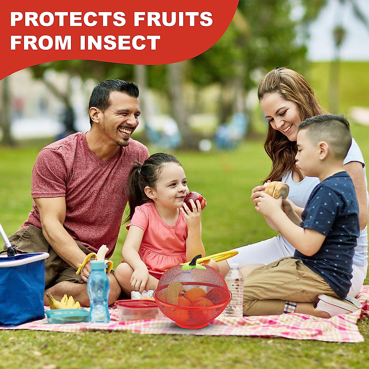 Kovot Apple Shaped Mesh Fruit Basket | Keep Freshness In & Bugs Out