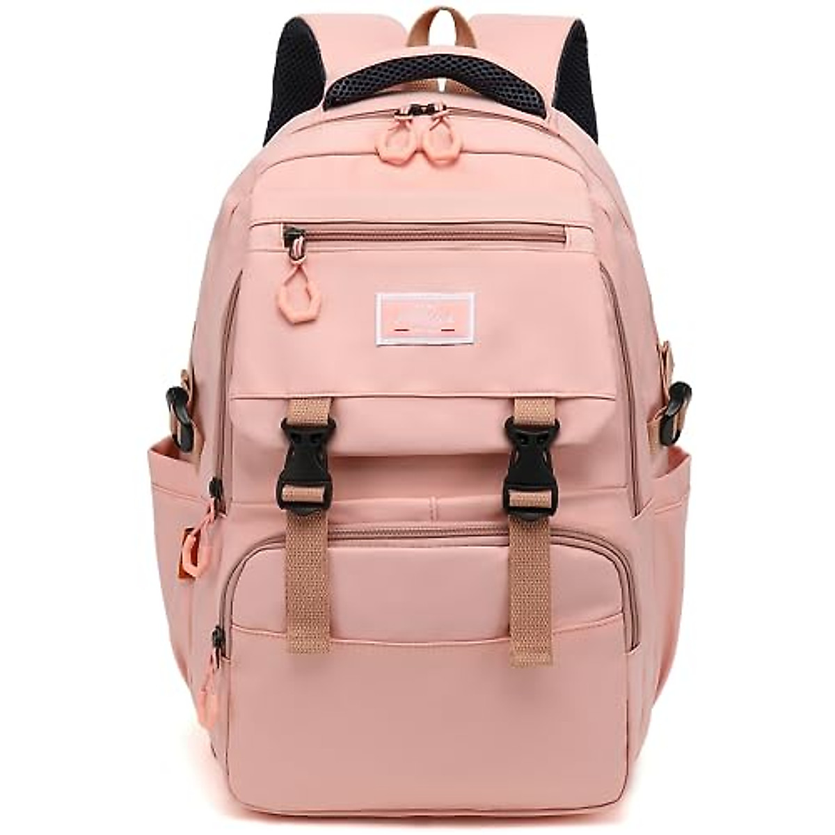 Leaper Water-resistant Laptop Backpacks Lightweight Bag for Women Book bag Casual Daypack Pink
