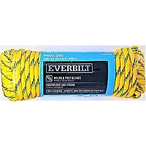 Everbilt Paracord in Yellow, 1/8" x 50'