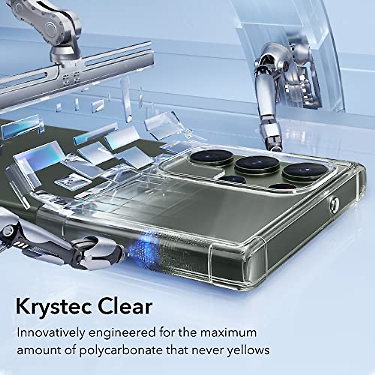 ESR for Samsung Galaxy S23 Ultra Case, S23 Ultra Phone Krystal Clear Case, Ultra-Yellowing Resistant, Military-Grade Drop Protection, Case for Samsung S23 Ultra, Transparent Slim Phone Cover, Clear