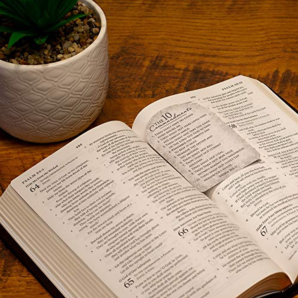 The 10 Commandments Textured White 2.5 x 4 Cardstock Bookmark Pack of 12