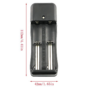 E-outstanding 4.2V Dual-Slot Charger Flashlight Charger 18650 Charger Li-ion Rechargeable Battery Charger US Plug Charger