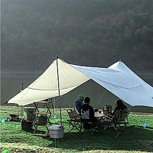 fshihine Tarp Poles Camping Pole Set of 4, 78''Adjustable Portable Steel Tent Poles with Storage Bag for Canopy, Shelters, Awnings, Hiking, Backpacking, Rainfly, Outdoor Camping