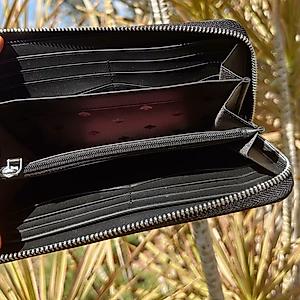 Kate Spade Staci Large Zip Around Continental Wallet Black White