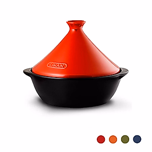 Hankook Chinaware Korean Steam pot (Tagine Steam Pot) in Red (Size L-9in) Dinnerware,Hankook Dojagi