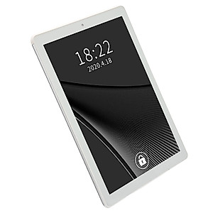 LBEC Tablet, Dual Cards Dual Standby for 11 8 Core 10 Inch Tablet 100240V HD IPS Screen 3GB RAM 64GB ROM Silver for School for Daily for Women (US Plug)