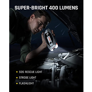 Fanttik T8 APEX 2000 Amp Jump Starter, 20000mAh Car Battery Pack for Up to 8.5L Gasoline and 6L Diesel Engines with LED Display, 65W PD Fast Charger, 12V Safe Lithium Jump Starter Deluxe Package