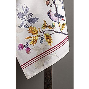 Maison d' Hermine Kitchen Towel 100% Cotton Quick Dry Cleaning Dishtowel for Gifts, Dining, Home, Wedding, Banquet, Buffet, Equinoxe - Beige - Thanksgiving/Christmas (Set of 3)