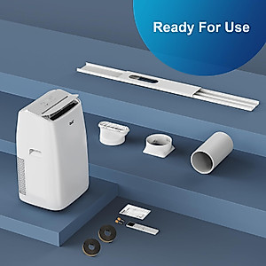 DuraComfort Portable Air Conditioners, 14000 BTU(ASHRAE) /10400 BTU (SACC), Dehumidifier, Cooling Fan, AC for Room,450 Sq.Ft