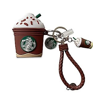 Compatible with AirPod 1/2 Case, Cute 3D Cartoon Funny for Kids Girls Teens Boys Cover, Soft Silicone Fashion Character Skin Cases (Coffee Brown)