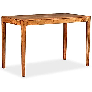 YPWRENH Coffee Table Kitchen Tables Dining Table Solid Wood 46.5"x23.6"x29.9" for Dining Room, Kitchen or Living Room