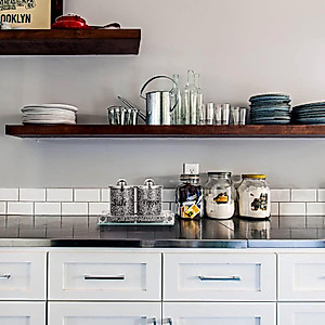 JUXYES Crushed Diamond Salt and Pepper Shakers With Tray, Luxurious Diamond Style Salt Pepper Shaker, Bling Glass Salt and Pepper Shakers, Sparkly Salt Pepper Glass Jar for Dining Table, Restaurant