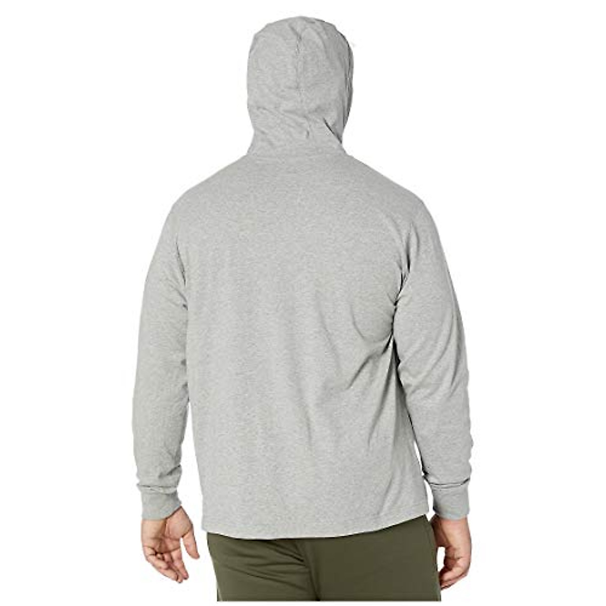 Nike Men's Sportswear Club Jersey Pullover Hoodie, Fleece Hoodies for Men, Dark Grey Heather/White, XL