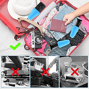 Zienlay 8 Pack Elastic Sleeves for Leak Proofing Travel, Silicone Sleeve Leak Locks Toiletries Skins Bottle Covers for Travel and Standard Size Container, Toiletry Accessories for Women