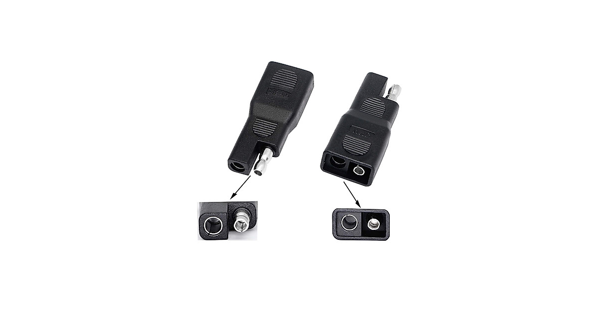 SAE Reverse Adapter 2-Pack for Solar & Automotive - Easy Polarity Fix