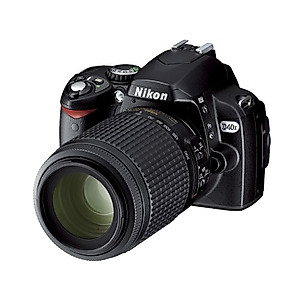 Nikon D40X DSLR Camera with 18-55mm f/3.5-5.6G ED II AF-S DX and 55-200mm f/4.5-5.6G ED AF-S DX Zoom-Nikkor Lens