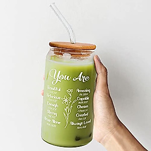 Christian Gifts for Women - Religious Gifts, Inspirational Gifts for Women - Birthday Gifts for Women - Gifts for Women, Mom, Sister, Friend, Coworker - Christmas Gifts for Women - 16 Oz Can Glass