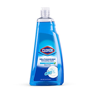 Clorox Liquid Dish Soap | OXY Powered Dishwashing Liquid Cuts Through Tough Grease FAST | Quick Rinsing formula Washes Away Germs | A Powerful Clean You Can Trust, Fresh Scent, 6-Pack