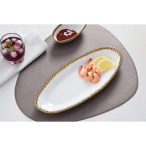 Pampa Bay Golden Salerno Small Oval Serving Piece