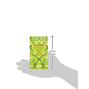 PUKKA Organic Lemongrass Ginger Tea, 20 CT