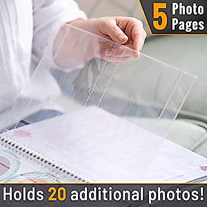 Little Growers Baby Memory Book WITH Keepsake Box, Baby Milestone Stickers AND Baby Footprint Kit - First 5 Years New Baby Scrapbook AND Photo Album, 5 Baby Shower Gifts in 1, for Newborn Boy or Girl