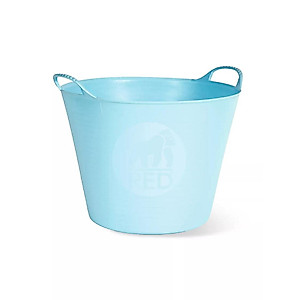 Gardener's Supply Company Colorful Tubtrug, 7 Gallon, Flexible Lightweight Gardening Basket, Indoor Outdoor Multi-Use (Sky Blue)