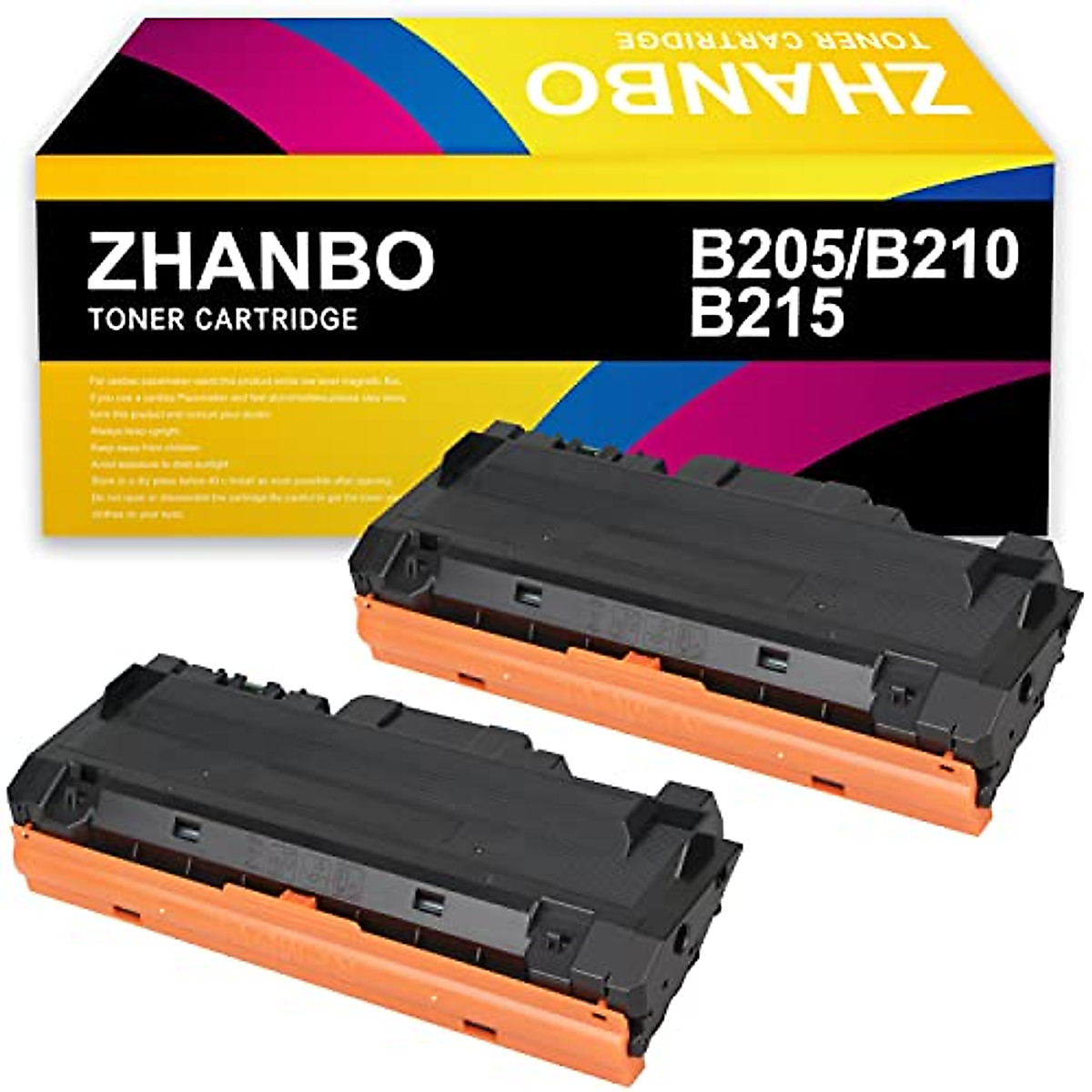 ZHANBO 106R04347 106R04346 Remanufactured Black Toner Cartridge Compatible with Xerox B205 B210 B215 B205NI B210DNI B215DNI Printers 2 Pack 3000 Pages