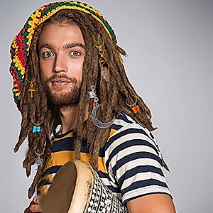 Loc Jewelry for Dreadlocks - Handmade Wire Wrapped Natural Crystal Adornment - Butterfly Hair Rings, Hair Charms, Coil Cuffs for Women, Girls, Men