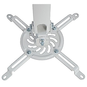 VIVO Universal Extending Ceiling Projector Mount, Height Adjustable Projection, White, MOUNT-VP02W