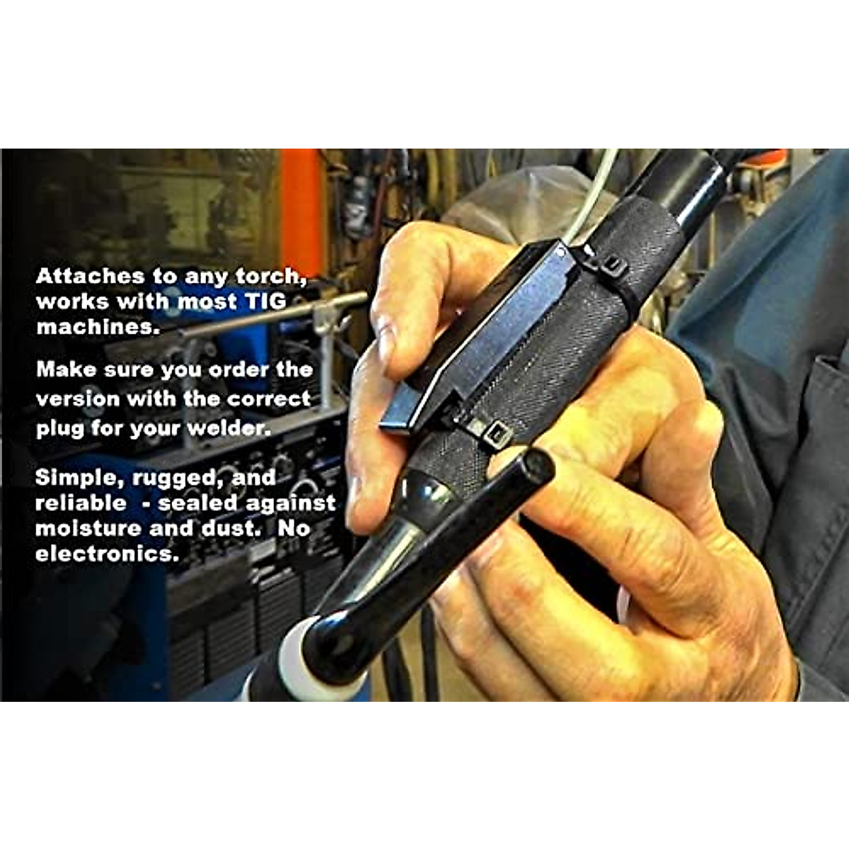 SSC Controls Touch 4 TIG Welding Remote Fingertip Torch Hand Control, 7 Pin Plug, Everlast Welders, T925-0725