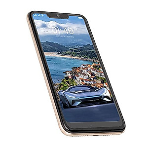 VBESTLIFE IP13 6.1 Inch HD Screen Smartphone 3G Unlocked Cell Phone, Dual SIM Slim Mobile Phone Support Face Recognition, 6799 10 Core CPU Processor, 3GB 32GB, Front and Rear HD Camera, 2800mAh(Gold)