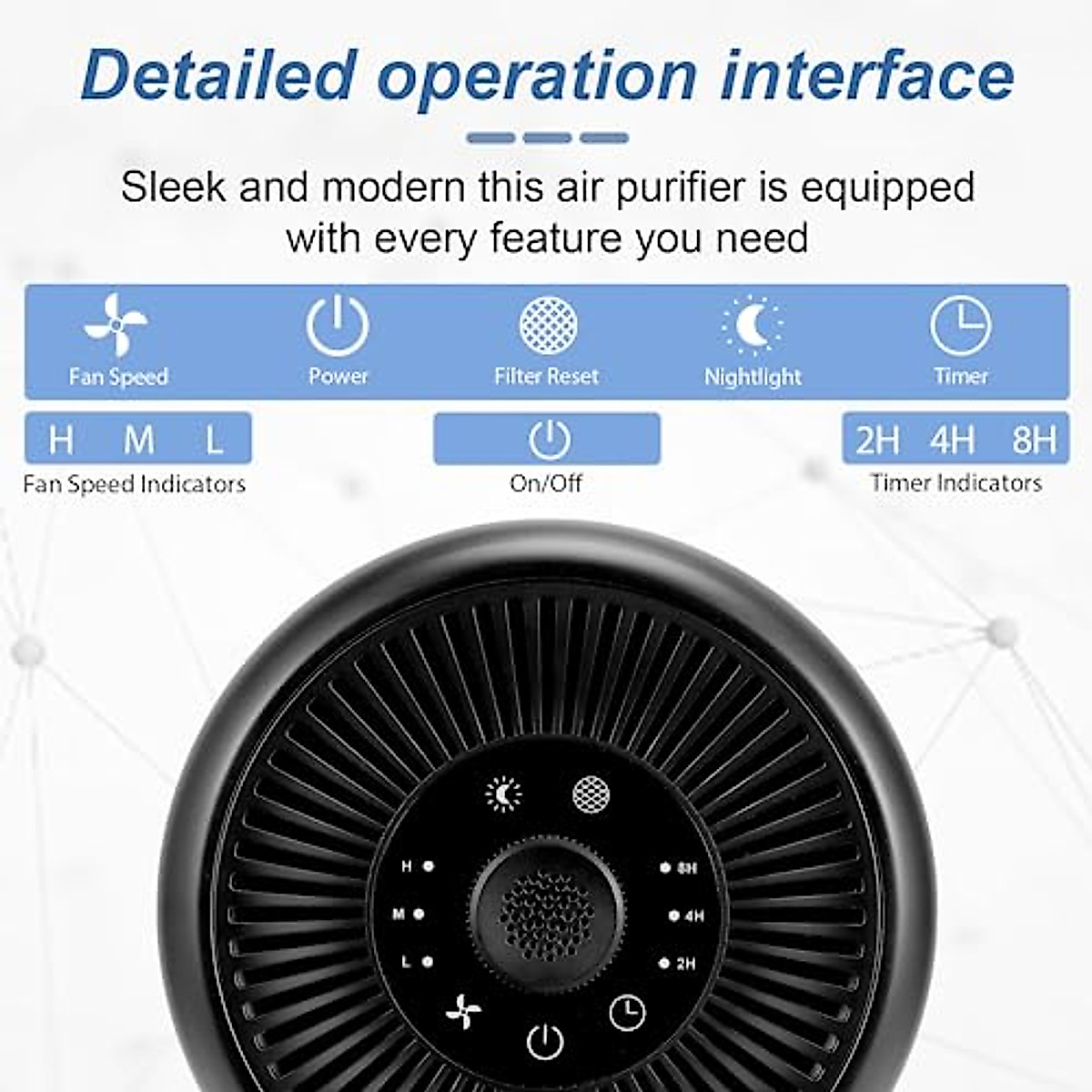 2 Pack TPLMB P60 Air Purifier Replacement Filters,Three-in-One Nylon Pre-Filter,True HEPA Filter,High-Efficiency Carbon Filter,P60-RF,White,Pack of 2.