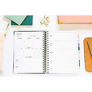 The Homeschool Planner: Beautiful and Undated with Monthly Tabs | To Do List, Goals, Meal Planning & Academic Tools | Homeschooling, Distance Learning & Family Organizer | Gold Spiral