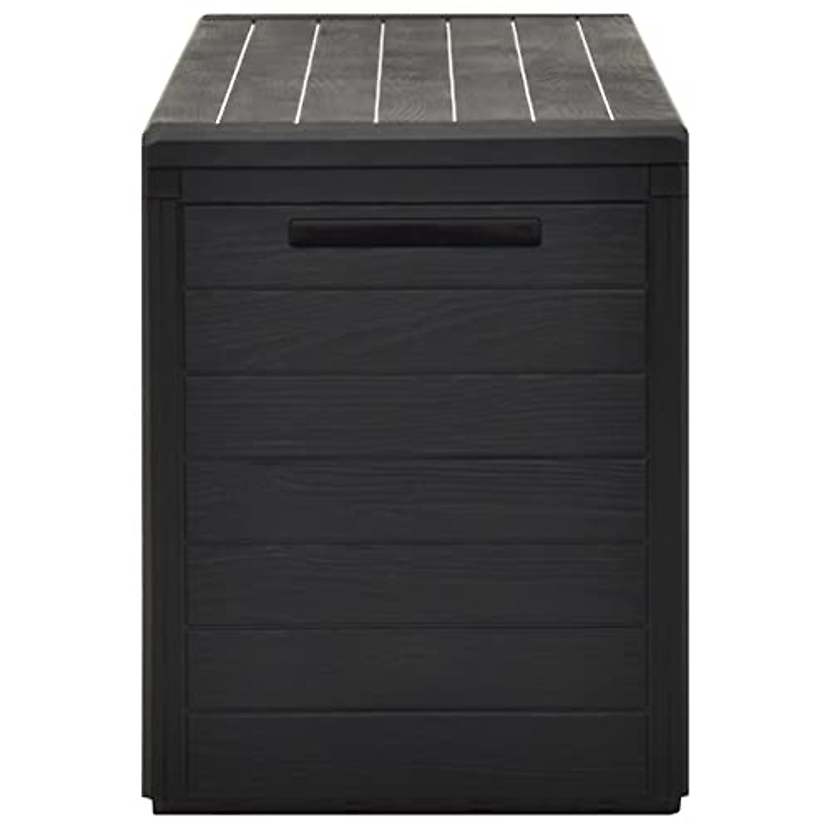 FIRBNUS Patio Storage Box Anthracite 45.7"x17.3"x21.7" PP Storage Chest Durable Materials Toolbox Both Indoor and Outdoor Use Garden Pool Box Storing Away Cushions Pillows Blankets Toys